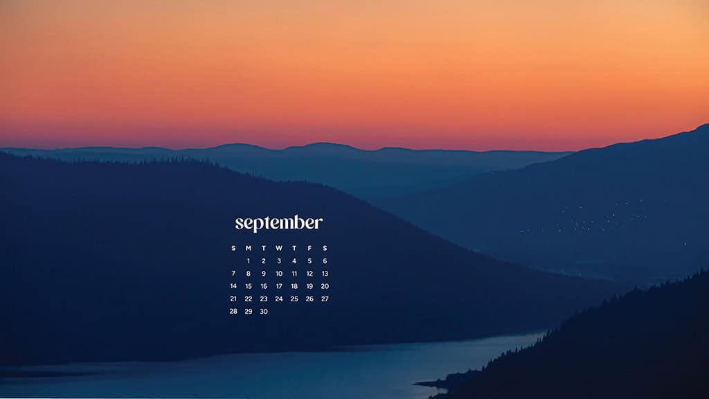 Desktop Wallpaper Calendar September