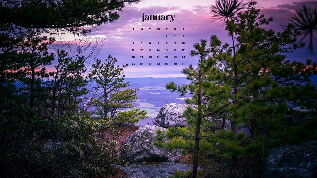 January 2026 Calendar Wallpaper